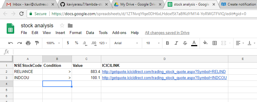Github Kaviyarasu7lambda Stock Notifier Nse And Bse Stock Notifier Based On Aws Lambda